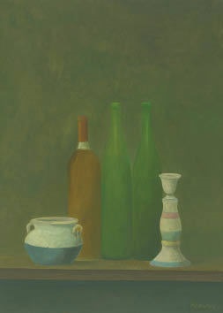 Still life with bottle by Kojiro Kosugi on artnet