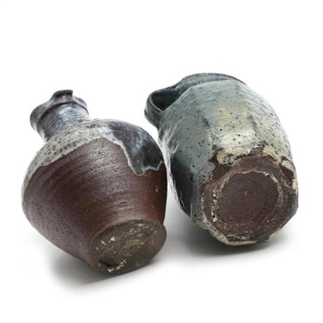 Two high-fired earthenware jugs and a bowl by Gutte Eriksen on artnet