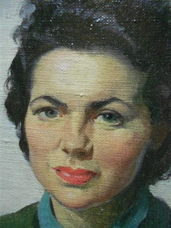 Portrait of Miss Elizabeth Gunn, the artists daughter by Herbert James ...