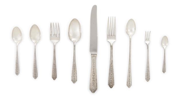 Wallace Normandie Sterling Silver Flatware Set by R. Wallace & Sons (Co ...