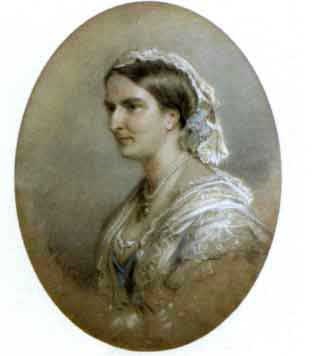 Portrait of Fanny, Mrs. Charles Kingsley by Edmund Havell the Younger ...