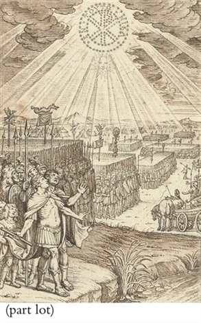 The Vision of Constantine before the Battle of the Milvian Bridge by Nikolaus van der Horst on ...