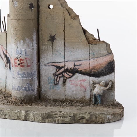 The Walled Off Hotel Souvenir We all bleed the same colour by Banksy on ...