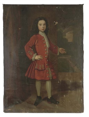 Portrait of the Duke of Roxburghe as a young boy, full-length, wearing ...
