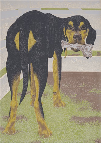 Dog with Bone by David Alexander Colville on artnet