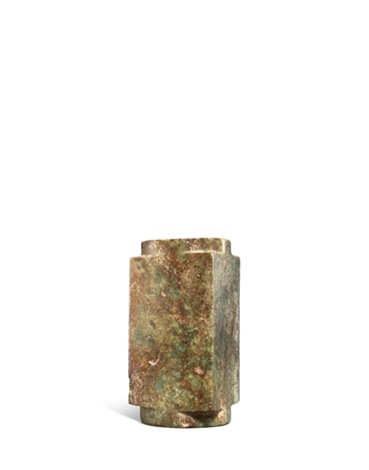 A jade cong, Neolithic period, Longshan - Qijia culture｜新石器時代 龍山齊家文化 玉琮 ...