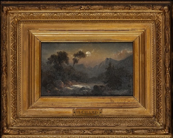 Paysage alpin de nuit by Alexandre Calame on artnet