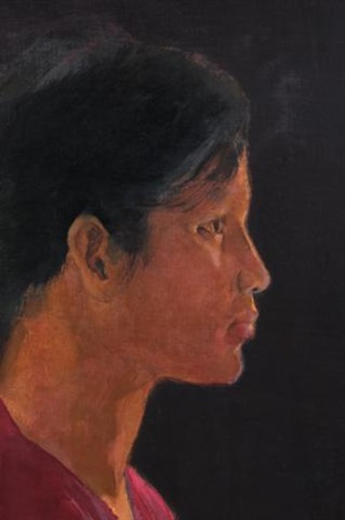 PORTRAIT OF NGUYEN THI THANH NHAN, 1971 by Do Quang Em on artnet