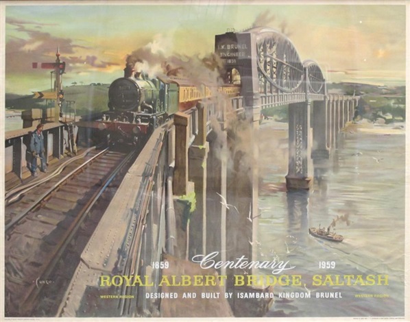 Centenary Royal Albert Bridge, Saltash 185901959 by Terence Cuneo on artnet