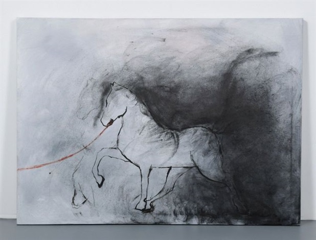 Susan Rothenberg Mixed Media Horse Painting by Susan Rothenberg on artnet