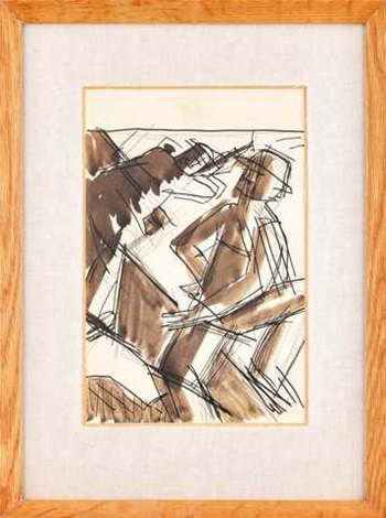 Sappers at Work, Under Hill 60 by David Bomberg on artnet