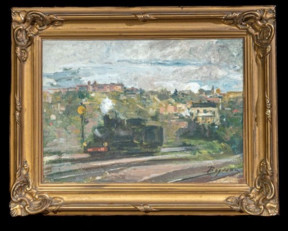 La locomotive by Louis Antoine Besson(Beysson) on artnet