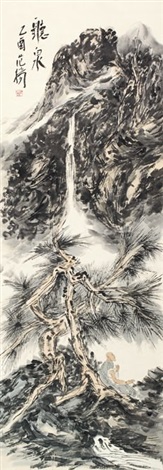 听泉 Character and landscape by Fan Yang on artnet