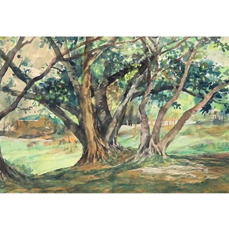 UP Campus Sunken Garden by Vicente Silva Manansala on artnet