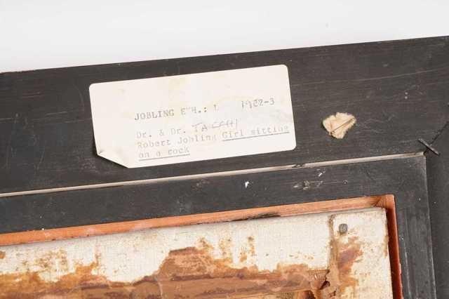 Girl Sitting on a Rock by Robert Jobling on artnet