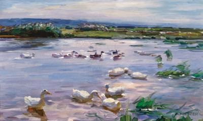 Ducks on the Lakeside by Alexander Max Koester on artnet