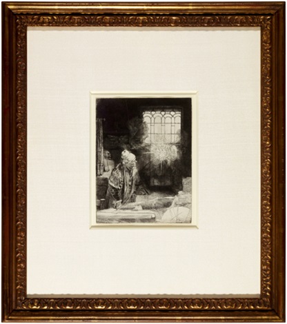A Scholar in his Study Faust by Rembrandt van Rijn on artnet