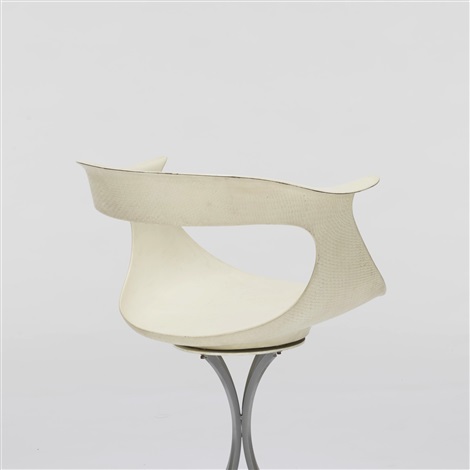 Lotus swivel chair by Erwine and Estelle Laverne on artnet
