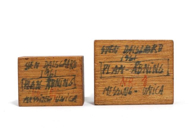 Two sculptures, Plan - Åbning by Sven Dalsgaard on artnet