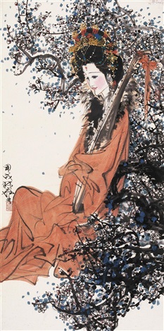 昭君琴怨 Portrait of Huang Zhaojun by Lin Yong on artnet