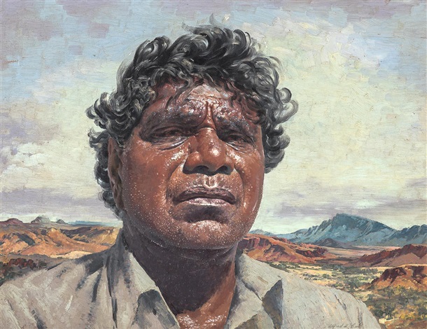 Portrait of Albert Namatjira by Alfred Herbert Cook on artnet