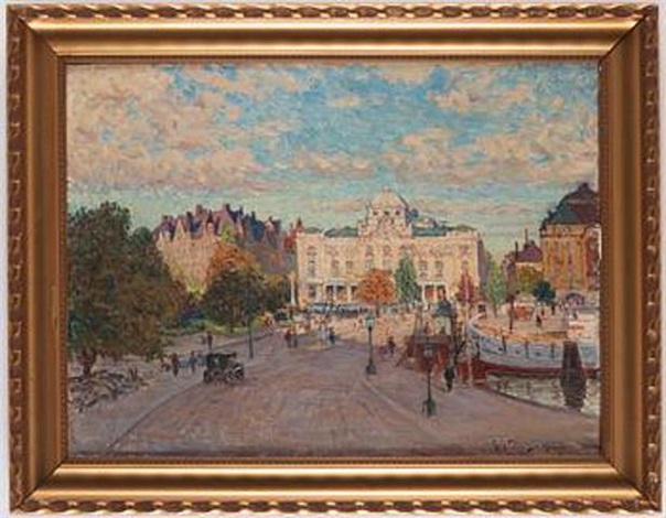 Motif from Nybrokajen by Anton Genberg on artnet