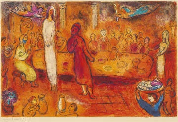 Megacles reconnait sa fille pendant le festin from DAPHNIS ET CHLOE by ...