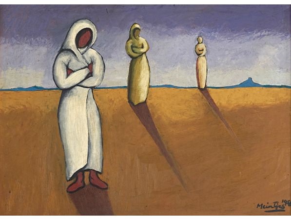 Landscape with Waiting Women by Johannes Meintjies on artnet