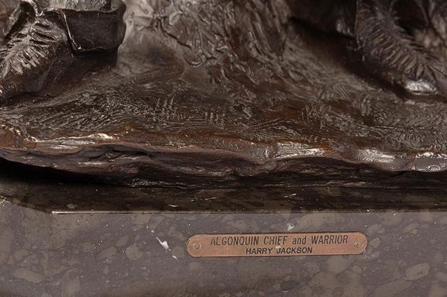 Algonquin Chief and Warrior by Harry Jackson on artnet