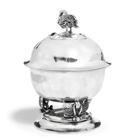A round sterling silver bonbonniere by Johan Rohde on artnet