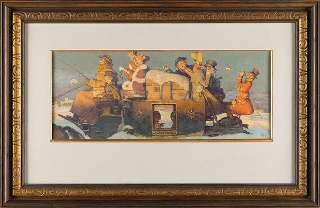 Sleigh Ride or Study for The Dover Coach or Study for the Christmas ...