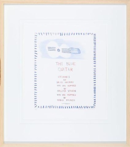 The blue guitar by David Hockney on artnet