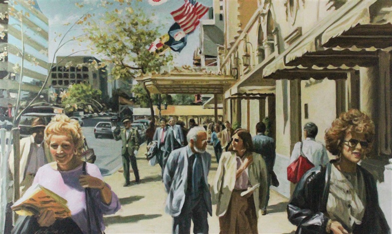 Connecticut Avenue - Washington, DC street scene by Terry Rodgers on artnet