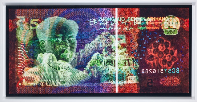 Negative Currency 5 Yuen used as Negative by David LaChapelle on artnet