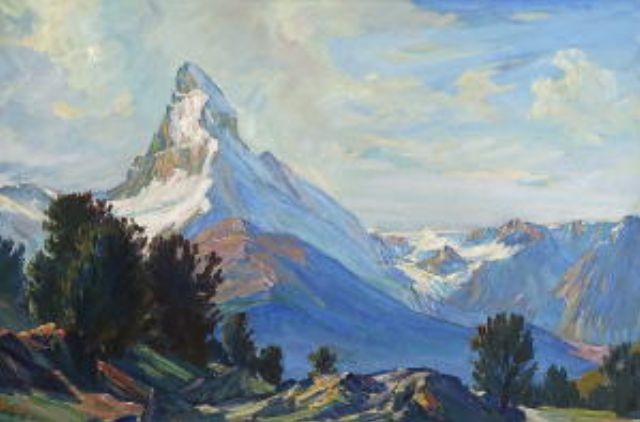 Blick auf das Matterhorn by Carl Friedrich Felber on artnet