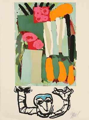Tantrika 1 portfolio of 5 wpoem by Kenneth White by Karel Appel on artnet
