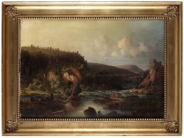 Stugan vid forsen by Edward (Johan-Edvard) Bergh on artnet