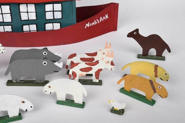 Noahs ark and 24 Animals and figures by Tubby Brown on artnet