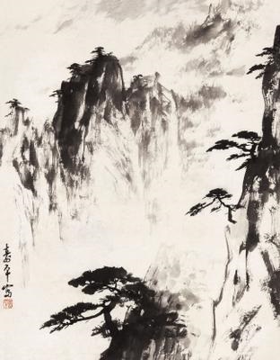 Huangshan mountain by Dong Shouping on artnet