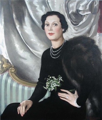 Portrait of Anne, Mrs Robert Auld by Anna Katrina Zinkeisen on artnet