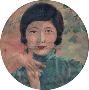 泰明小姐肖像 Ms.Tai Ming portrait by Guan Zilan on artnet