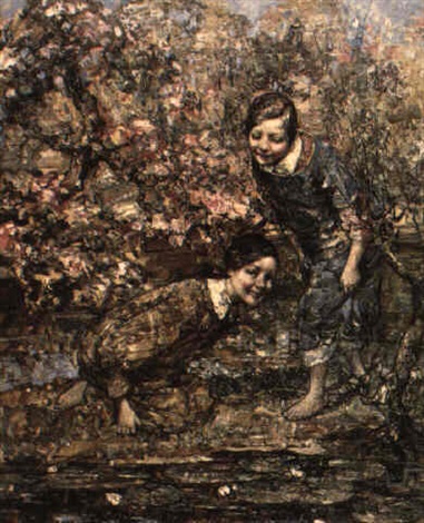 The lily pond by Edward Atkinson Hornel on artnet