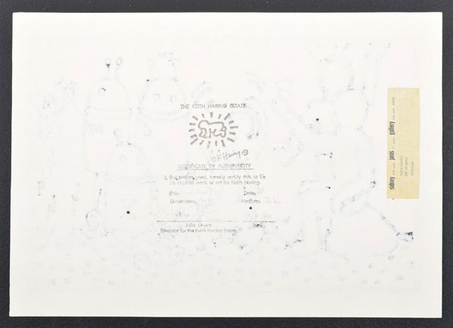 Keith Haring Men Robots Ink Drawing by Keith Haring on artnet