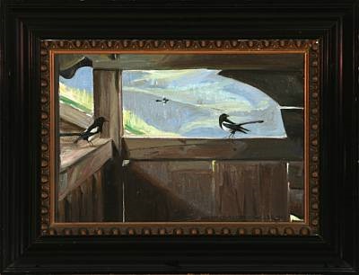 Birds on a verdanda by Harald Slott-Møller on artnet