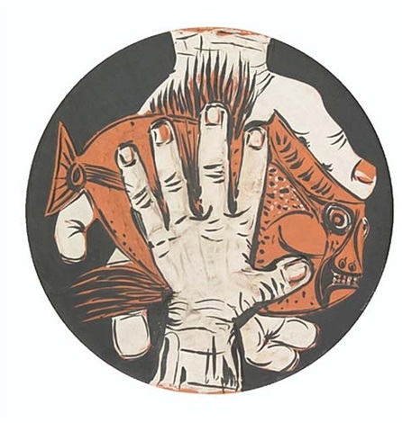 Hands with fish by Pablo Picasso on artnet