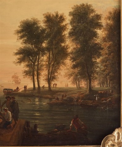 Joseph Vernet Circle of, Harbour scene by Claude Joseph Vernet on artnet