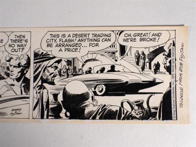 1979 Flash Gordon Daily Comic Strip Original Art by Daniel Barry and Bob Fujitani on artnet