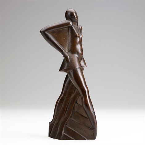 Art deco dancer by Jacques Adnet on artnet