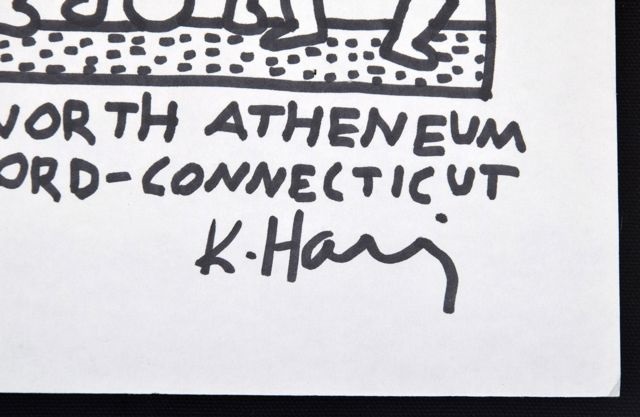 Keith Haring Slide Talk Flyer Drawing by Keith Haring on artnet