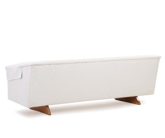 Three seater sofa and stool by Ib Madsen and Acton Schubell on artnet